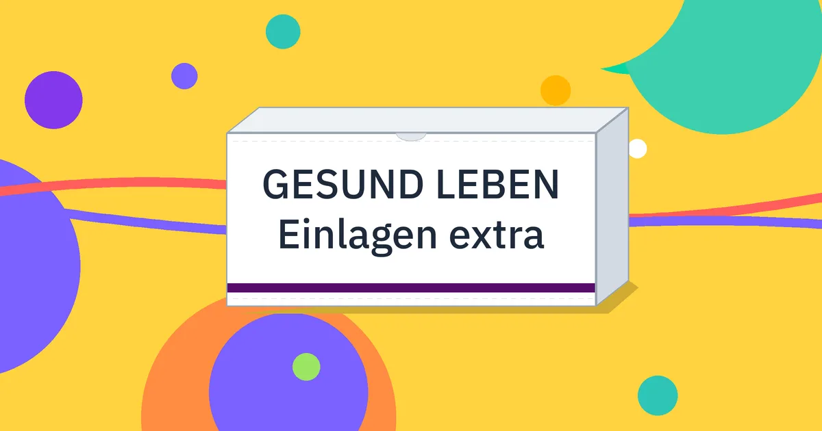 Symbolbild: Packung mit der Aufschrift GESUND LEBEN Einlagen extra (PZN 13343003) – Verfügbarkeit und Bezug in Apotheken in Frankfurt am Main