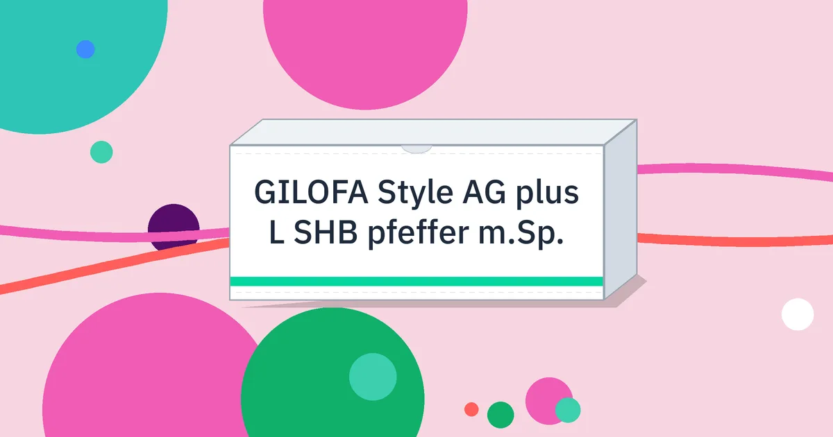 Symbolbild: Packung mit der Aufschrift GILOFA Style AG plus L SHB pfeffer m.Sp. (PZN 16728146) – Verfügbarkeit und Bezug in Apotheken in Frankfurt am Main
