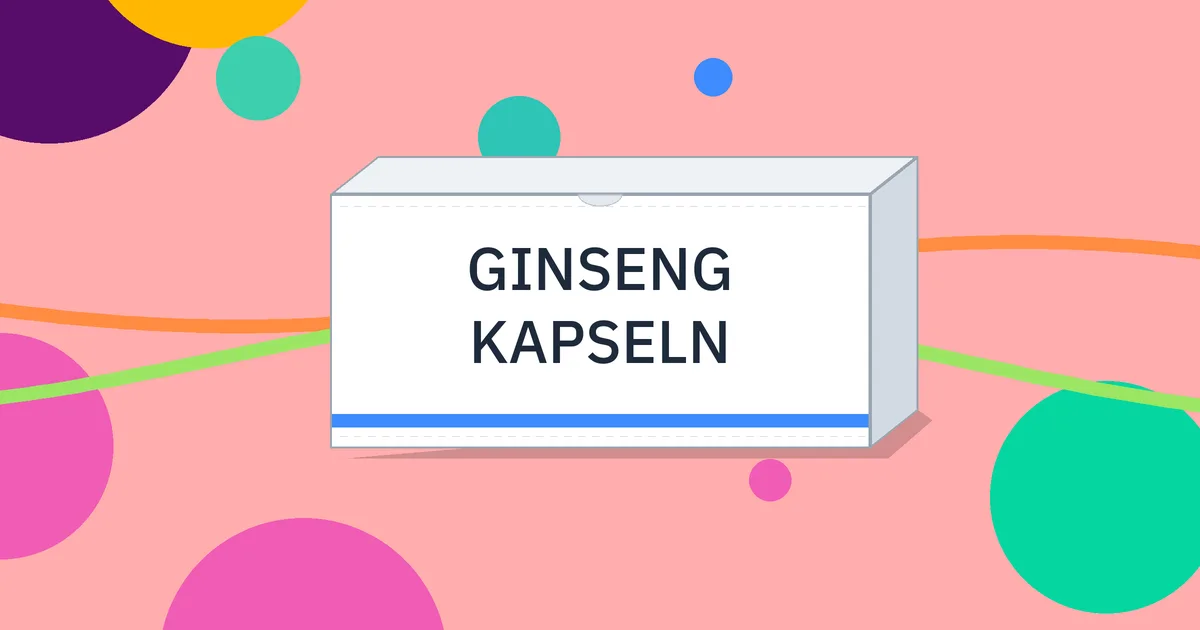 Symbolbild: Packung mit der Aufschrift GINSENG KAPSELN (PZN 13749308) – Verfügbarkeit und Bezug in Apotheken in Frankfurt am Main