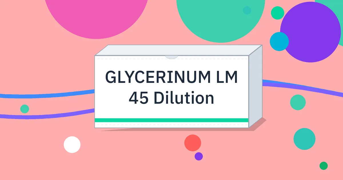 Symbolbild: Packung mit der Aufschrift GLYCERINUM LM 45 Dilution (PZN 12880590) – Verfügbarkeit und Bezug in Apotheken in Frankfurt am Main