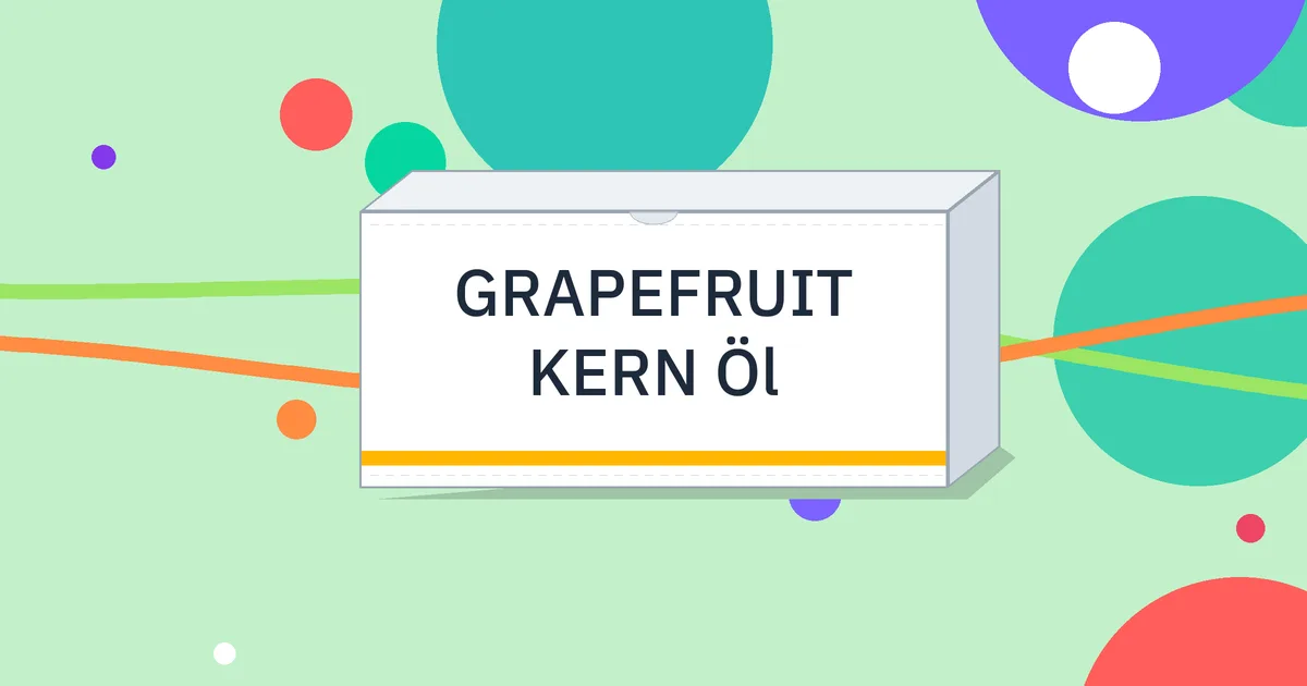Symbolbild: Packung mit der Aufschrift GRAPEFRUIT KERN Öl (PZN 00946237) – Verfügbarkeit und Bezug in Apotheken in Frankfurt am Main
