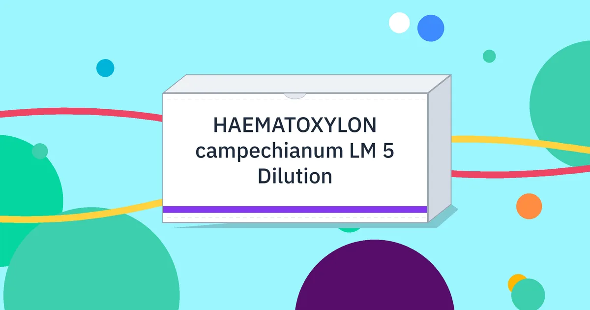 Symbolbild: Packung mit der Aufschrift HAEMATOXYLON campechianum LM 5 Dilution (PZN 13549242) – Verfügbarkeit und Bezug in Apotheken in Frankfurt am Main