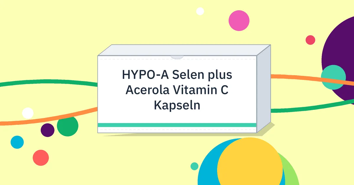 Symbolbild: Packung mit der Aufschrift HYPO-A Selen plus Acerola Vitamin C Kapseln (PZN 07140477) – Verfügbarkeit und Bezug in Apotheken in Frankfurt am Main