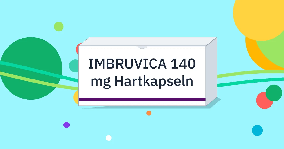 Symbolbild: Packung mit der Aufschrift IMBRUVICA 140 mg Hartkapseln (PZN 18050984) – Verfügbarkeit und Bezug in Apotheken in Frankfurt am Main