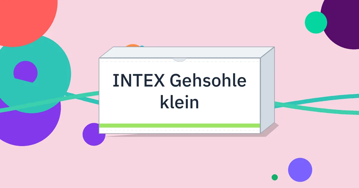 Symbolbild: Packung mit der Aufschrift INTEX Gehsohle klein (PZN 11336418) – Verfügbarkeit und Bezug in Apotheken in Frankfurt am Main
