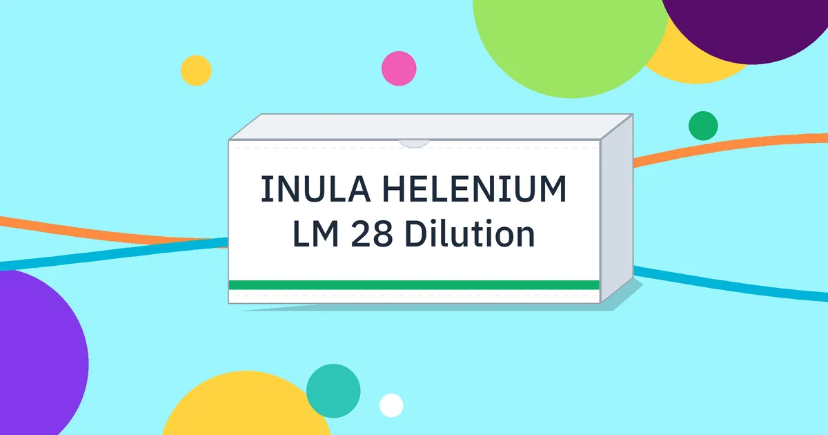 Symbolbild: Packung mit der Aufschrift INULA HELENIUM LM 28 Dilution (PZN 13560663) – Verfügbarkeit und Bezug in Apotheken in Frankfurt am Main