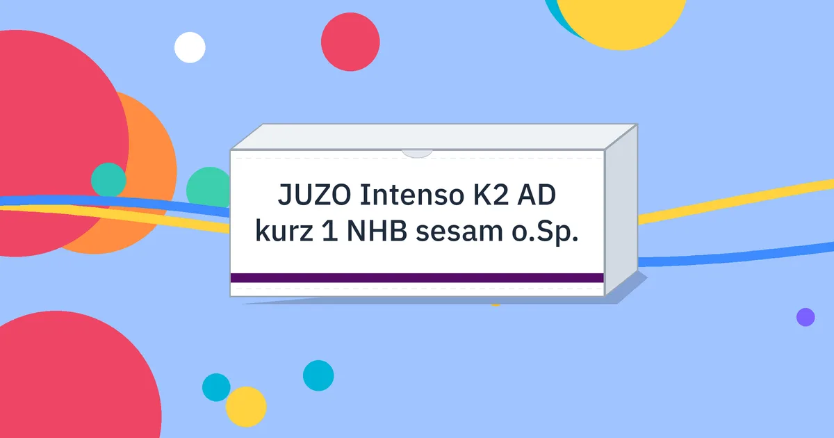 Symbolbild: Packung mit der Aufschrift JUZO Intenso K2 AD kurz 1 NHB sesam o.Sp. (PZN 18621487) – Verfügbarkeit und Bezug in Apotheken in Frankfurt am Main