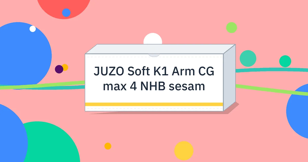 Symbolbild: Packung mit der Aufschrift JUZO Soft K1 Arm CG max 4 NHB sesam (PZN 15508891) – Verfügbarkeit und Bezug in Apotheken in Frankfurt am Main