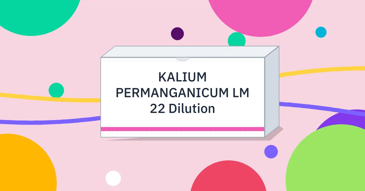Symbolbild: Packung mit der Aufschrift KALIUM PERMANGANICUM LM 22 Dilution (PZN 12924235) – Verfügbarkeit und Bezug in Apotheken in Frankfurt am Main