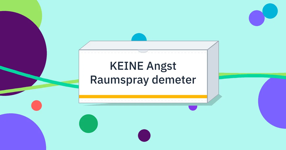 Symbolbild: Packung mit der Aufschrift KEINE Angst Raumspray demeter (PZN 18756537) – Verfügbarkeit und Bezug in Apotheken in Frankfurt am Main