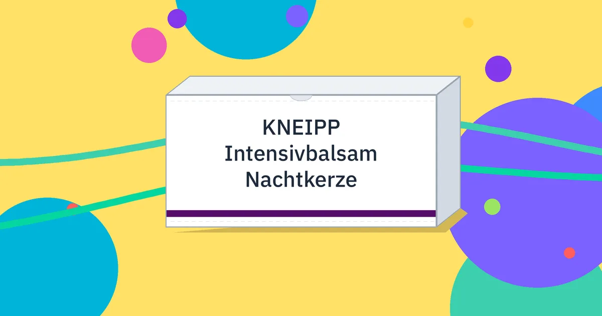Symbolbild: Packung mit der Aufschrift KNEIPP Intensivbalsam Nachtkerze (PZN 01416317) – Verfügbarkeit und Bezug in Apotheken in Frankfurt am Main