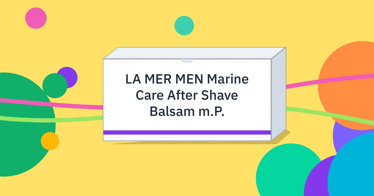 Symbolbild: Packung mit der Aufschrift LA MER MEN Marine Care After Shave Balsam m.P. (PZN 13579680) – Verfügbarkeit und Bezug in Apotheken in Frankfurt am Main