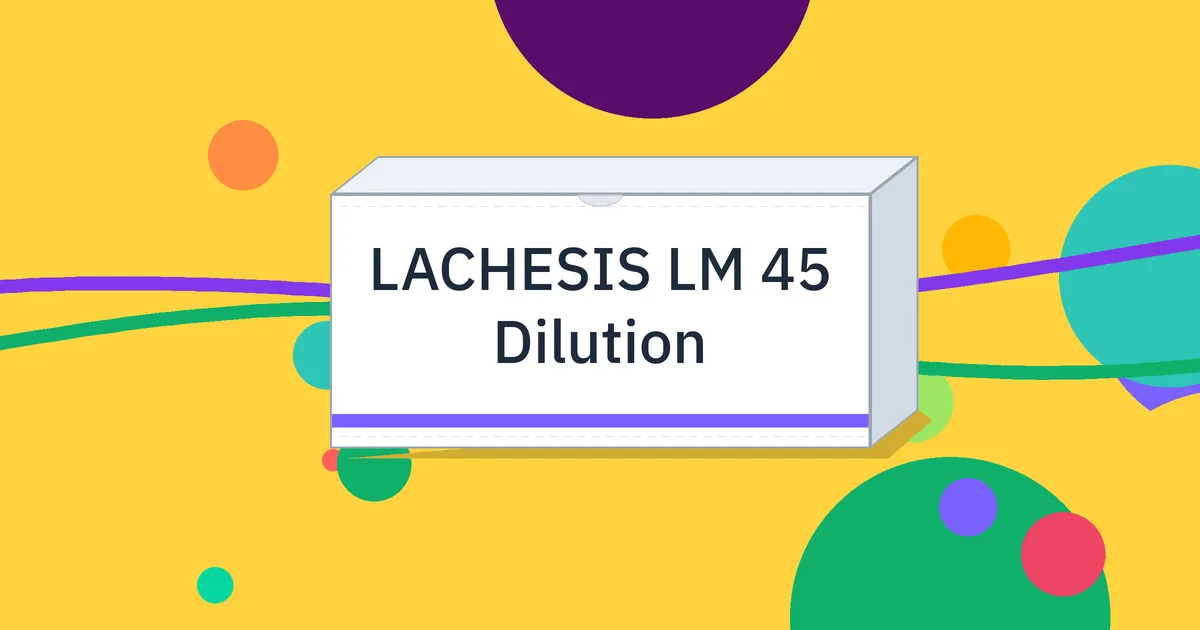 Symbolbild: Packung mit der Aufschrift LACHESIS LM 45 Dilution (PZN 12929557) – Verfügbarkeit und Bezug in Apotheken in Frankfurt am Main