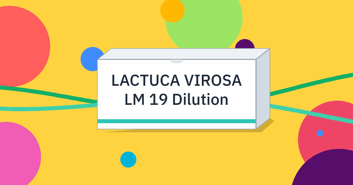Symbolbild: Packung mit der Aufschrift LACTUCA VIROSA LM 19 Dilution (PZN 13520907) – Verfügbarkeit und Bezug in Apotheken in Frankfurt am Main