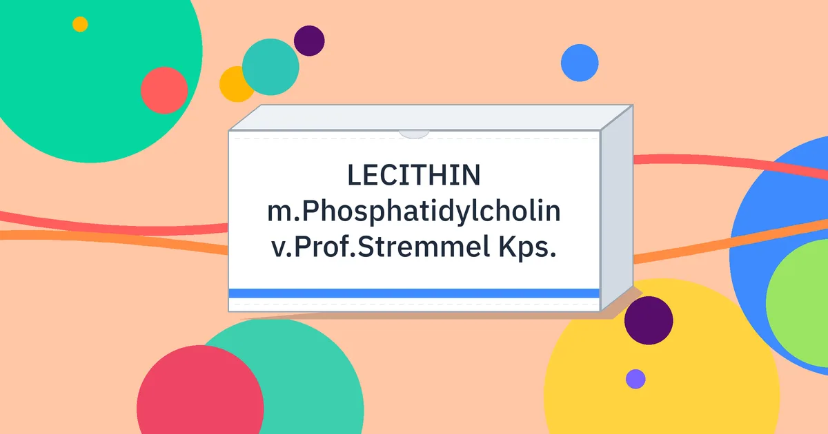 Symbolbild: Packung mit der Aufschrift LECITHIN m.Phosphatidylcholin v.Prof.Stremmel Kps. (PZN 17755748) – Verfügbarkeit und Bezug in Apotheken in Frankfurt am Main