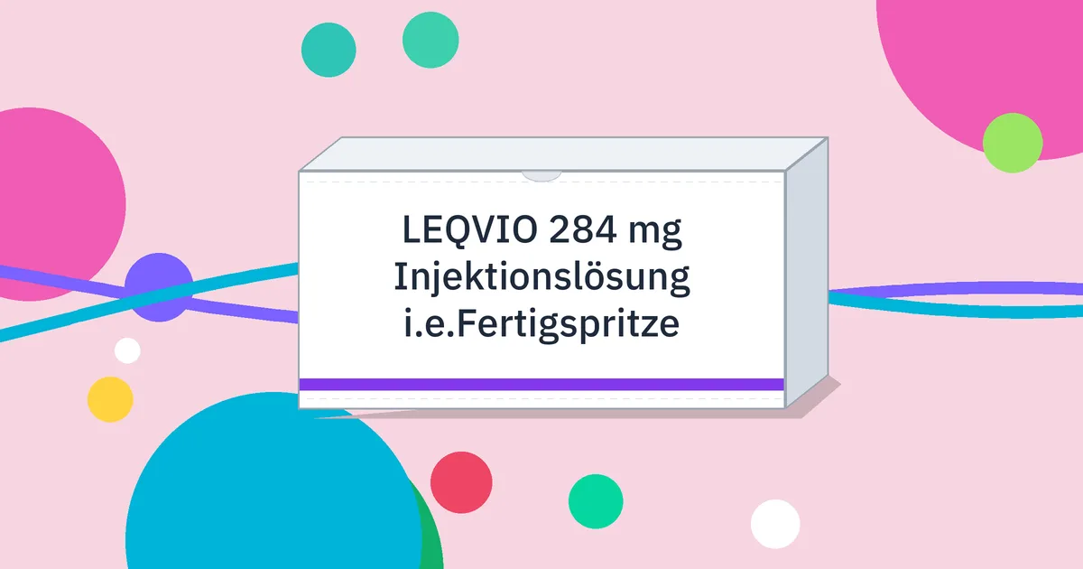 Symbolbild: Packung mit der Aufschrift LEQVIO 284 mg Injektionslösung i.e.Fertigspritze (PZN 19177445) – Verfügbarkeit und Bezug in Apotheken in Frankfurt am Main