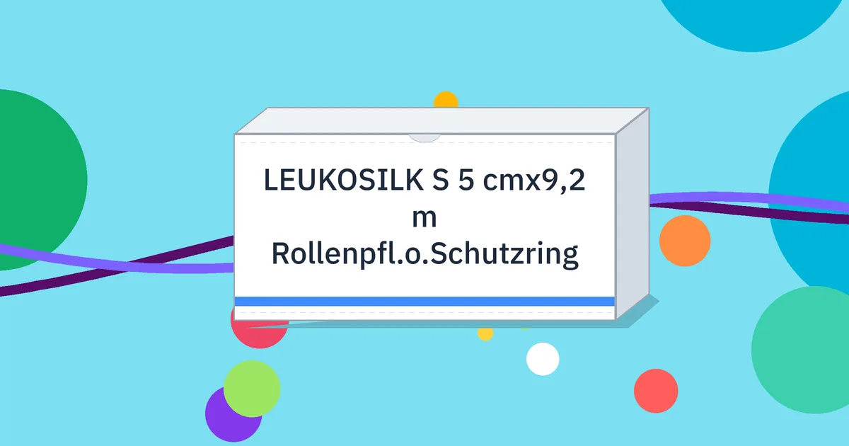 Symbolbild: Packung mit der Aufschrift LEUKOSILK S 5 cmx9,2 m Rollenpfl.o.Schutzring (PZN 12776243) – Verfügbarkeit und Bezug in Apotheken in Frankfurt am Main