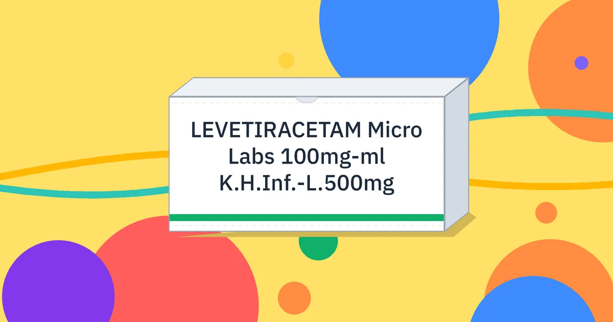 Symbolbild: Packung mit der Aufschrift LEVETIRACETAM Micro Labs 100mg-ml K.H.Inf.-L.500mg (PZN 18392006) – Verfügbarkeit und Bezug in Apotheken in Frankfurt am Main