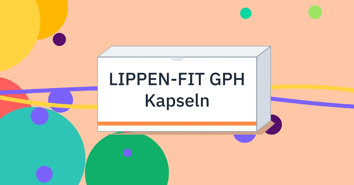 Symbolbild: Packung mit der Aufschrift LIPPEN-FIT GPH Kapseln (PZN 16129581) – Verfügbarkeit und Bezug in Apotheken in Frankfurt am Main