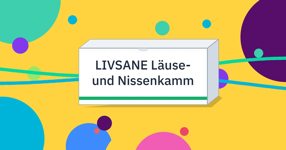 Symbolbild: Packung mit der Aufschrift LIVSANE Läuse- und Nissenkamm (PZN 16145611) – Verfügbarkeit und Bezug in Apotheken in Frankfurt am Main