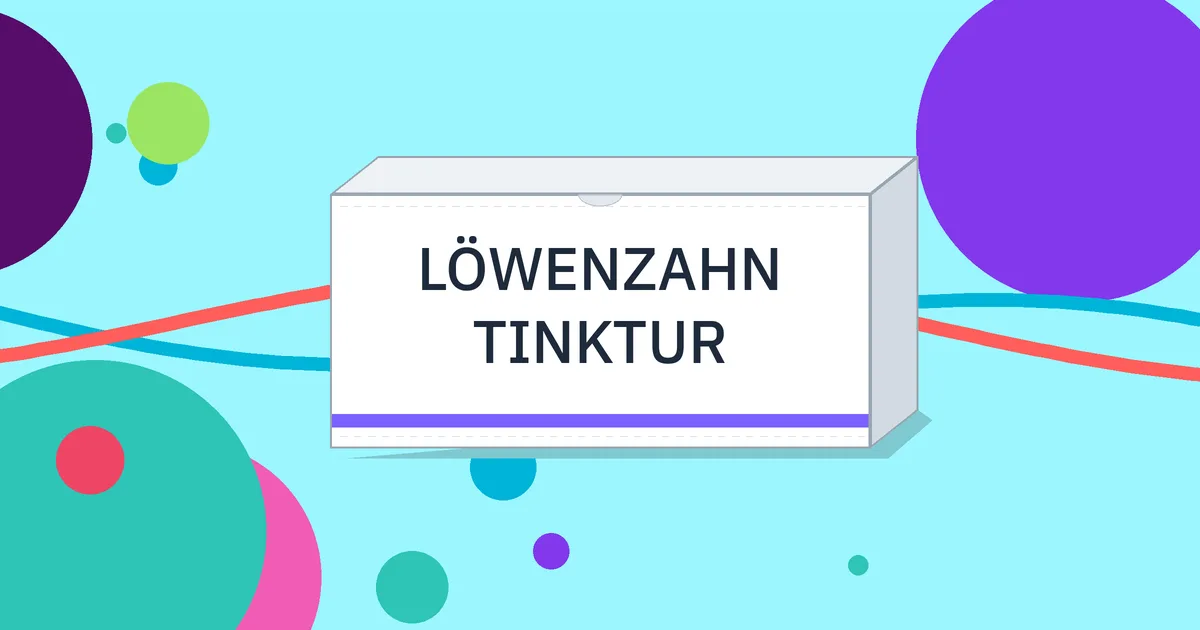 Symbolbild: Packung mit der Aufschrift LÖWENZAHN TINKTUR (PZN 17187681) – Verfügbarkeit und Bezug in Apotheken in Frankfurt am Main