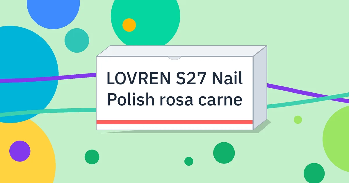 Symbolbild: Packung mit der Aufschrift LOVREN S27 Nail Polish rosa carne (PZN 20030724) – Verfügbarkeit und Bezug in Apotheken in Frankfurt am Main