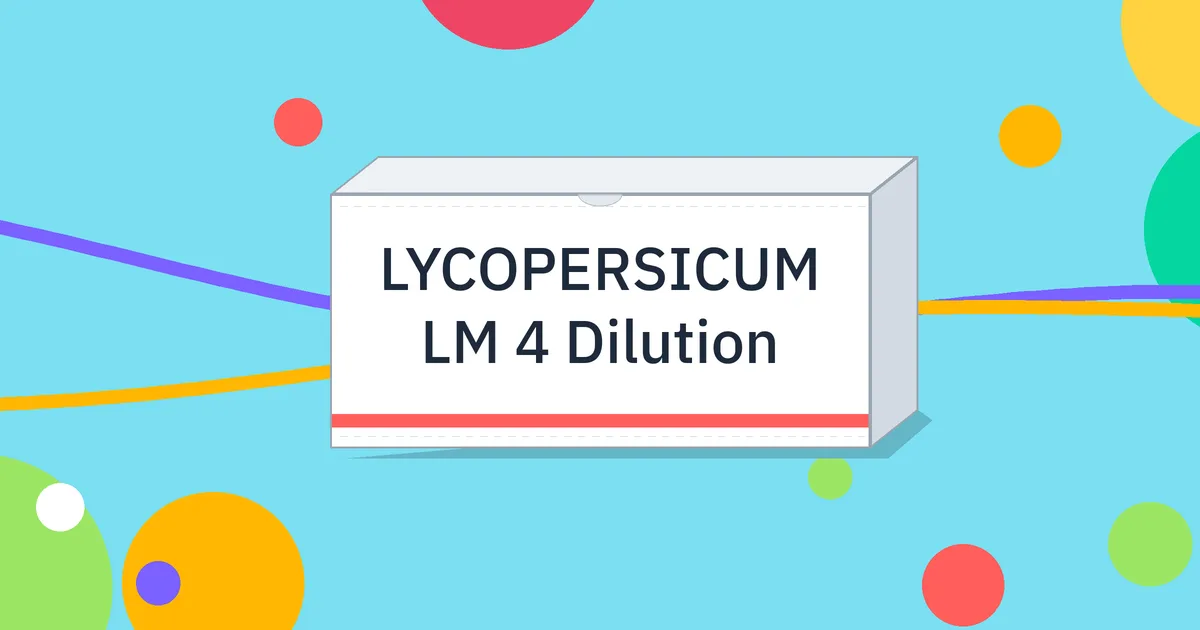 Symbolbild: Packung mit der Aufschrift LYCOPERSICUM LM 4 Dilution (PZN 13537457) – Verfügbarkeit und Bezug in Apotheken in Frankfurt am Main