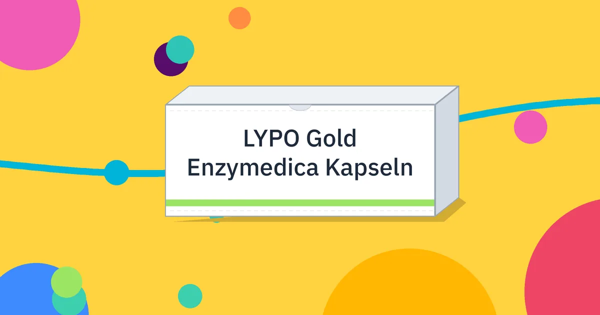 Symbolbild: Packung mit der Aufschrift LYPO Gold Enzymedica Kapseln (PZN 12404369) – Verfügbarkeit und Bezug in Apotheken in Frankfurt am Main