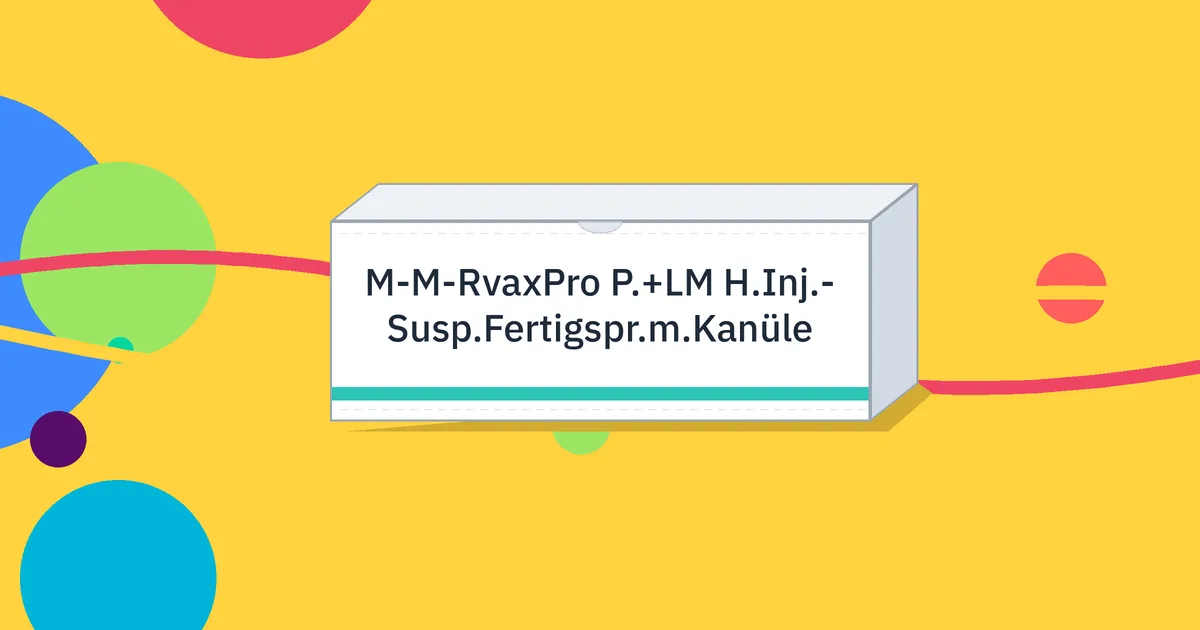 Symbolbild: Packung mit der Aufschrift M-M-RvaxPro P.+LM H.Inj.-Susp.Fertigspr.m.Kanüle (PZN 18248108) – Verfügbarkeit und Bezug in Apotheken in Frankfurt am Main