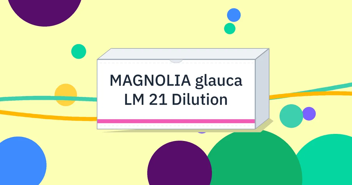 Symbolbild: Packung mit der Aufschrift MAGNOLIA glauca LM 21 Dilution (PZN 13539522) – Verfügbarkeit und Bezug in Apotheken in Frankfurt am Main