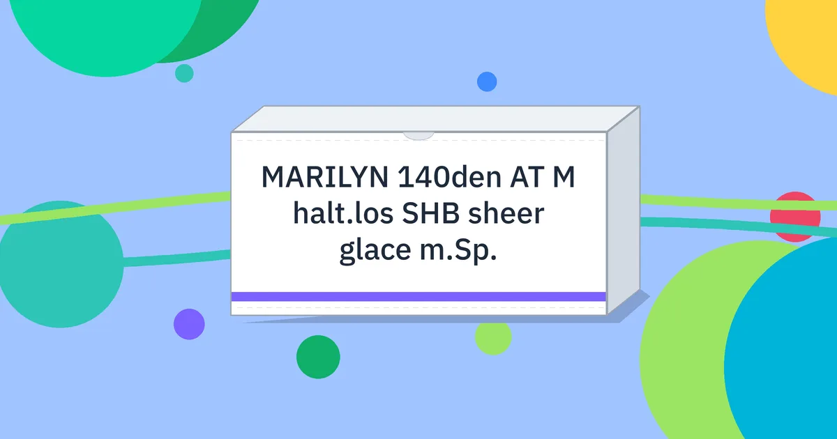 Symbolbild: Packung mit der Aufschrift MARILYN 140den AT M halt.los SHB sheer glace m.Sp. (PZN 16187070) – Verfügbarkeit und Bezug in Apotheken in Frankfurt am Main