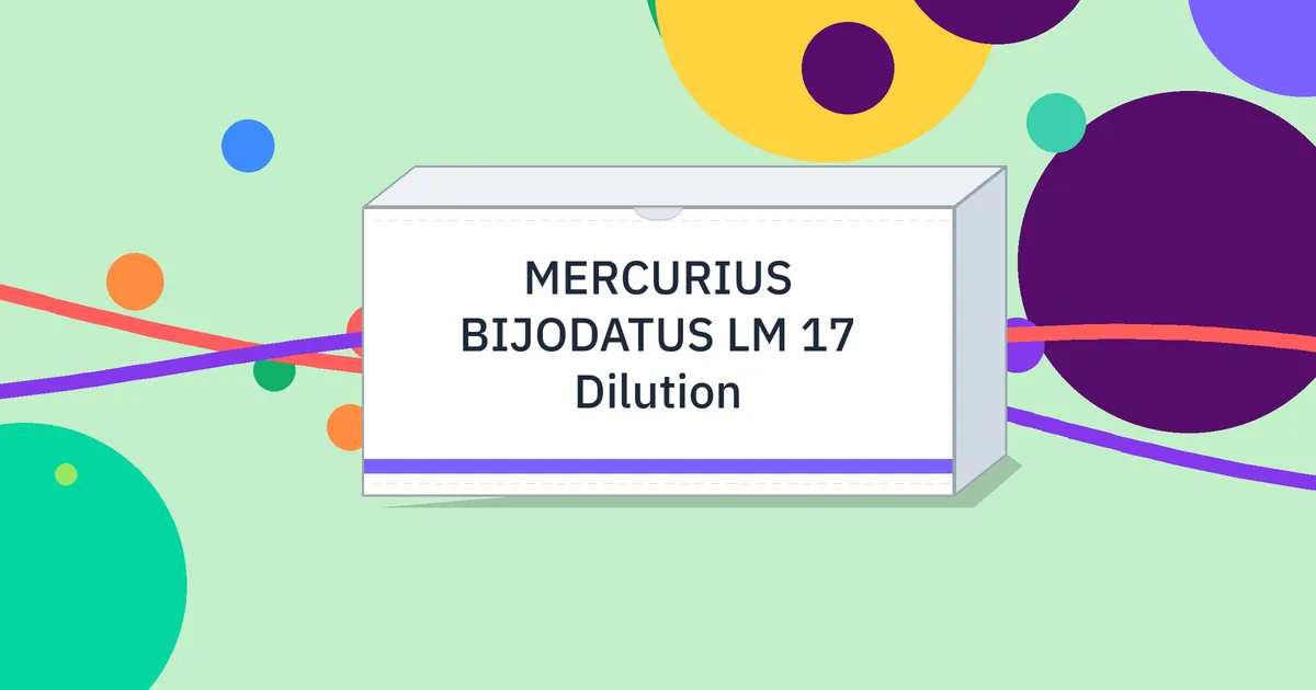 Symbolbild: Packung mit der Aufschrift MERCURIUS BIJODATUS LM 17 Dilution (PZN 12948678) – Verfügbarkeit und Bezug in Apotheken in Frankfurt am Main