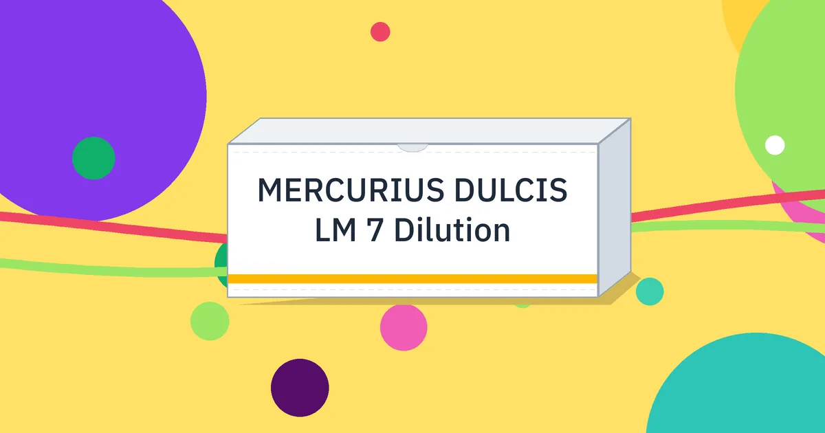Symbolbild: Packung mit der Aufschrift MERCURIUS DULCIS LM 7 Dilution (PZN 12951278) – Verfügbarkeit und Bezug in Apotheken in Frankfurt am Main