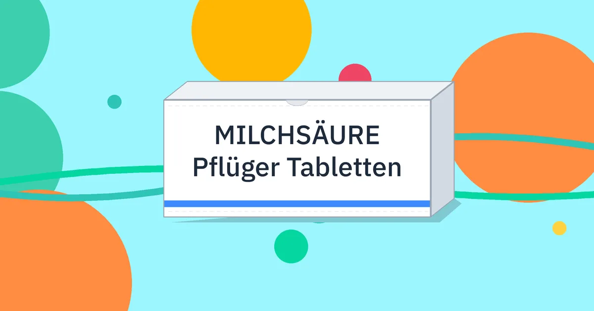 Symbolbild: Packung mit der Aufschrift MILCHSÄURE Pflüger Tabletten (PZN 01222381) – Verfügbarkeit und Bezug in Apotheken in Frankfurt am Main