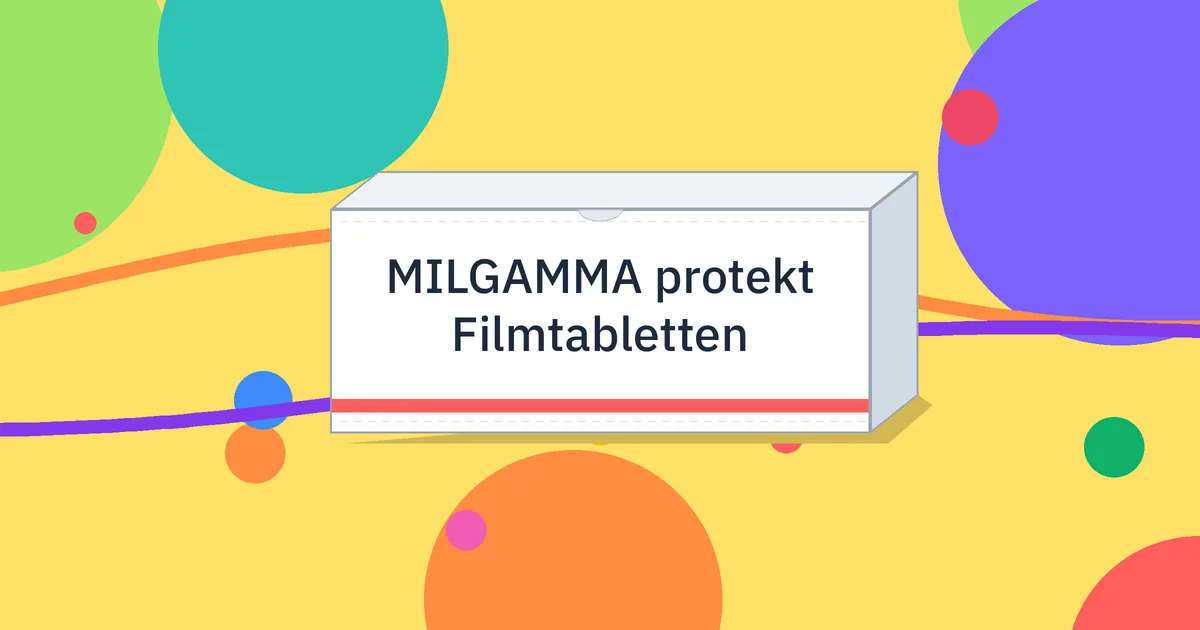 Symbolbild: Packung mit der Aufschrift MILGAMMA protekt Filmtabletten (PZN 01528157) – Verfügbarkeit und Bezug in Apotheken in Frankfurt am Main