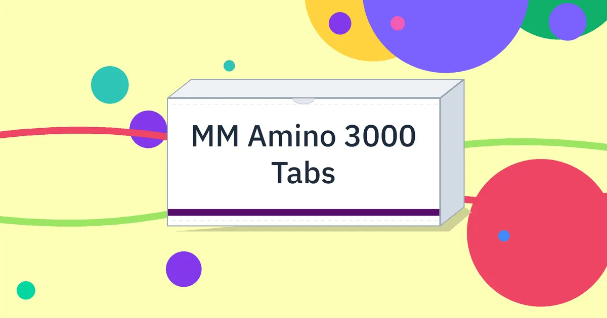 Symbolbild: Packung mit der Aufschrift MM Amino 3000 Tabs (PZN 16853408) – Verfügbarkeit und Bezug in Apotheken in Frankfurt am Main
