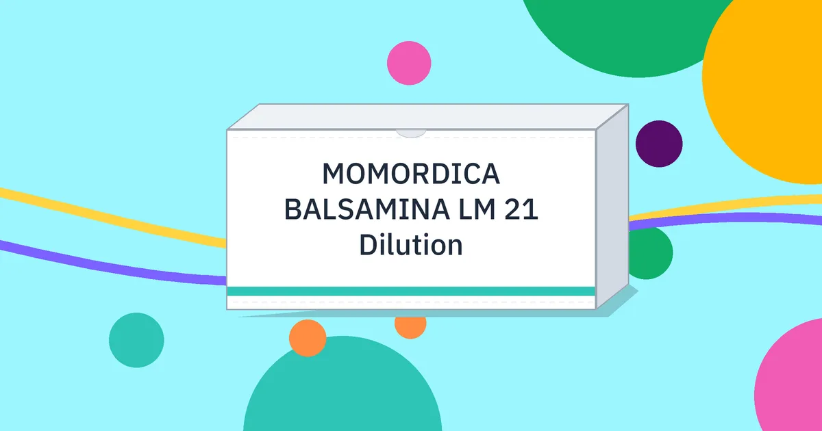 Symbolbild: Packung mit der Aufschrift MOMORDICA BALSAMINA LM 21 Dilution (PZN 13610384) – Verfügbarkeit und Bezug in Apotheken in Frankfurt am Main