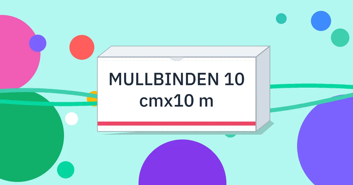 Symbolbild: Packung mit der Aufschrift MULLBINDEN 10 cmx10 m (PZN 07095334) – Verfügbarkeit und Bezug in Apotheken in Frankfurt am Main