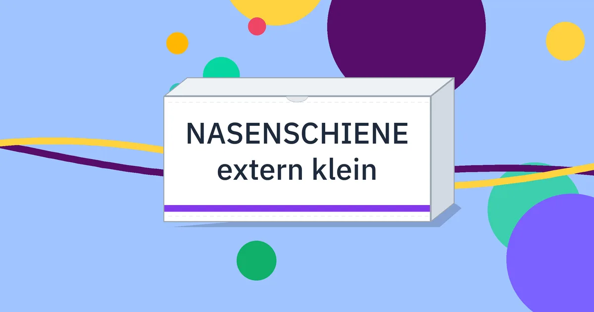 Symbolbild: Packung mit der Aufschrift NASENSCHIENE extern klein (PZN 05524363) – Verfügbarkeit und Bezug in Apotheken in Frankfurt am Main