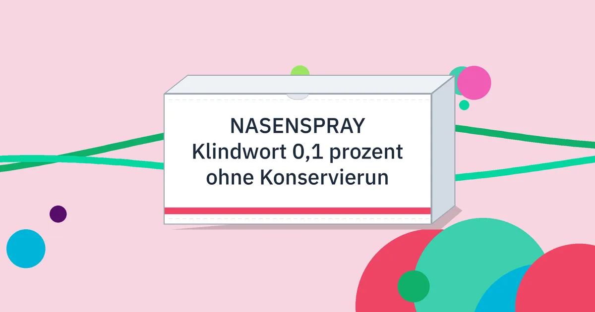 Symbolbild: Packung mit der Aufschrift NASENSPRAY Klindwort 0,1 prozent ohne Konservierun (PZN 19969034) – Verfügbarkeit und Bezug in Apotheken in Frankfurt am Main