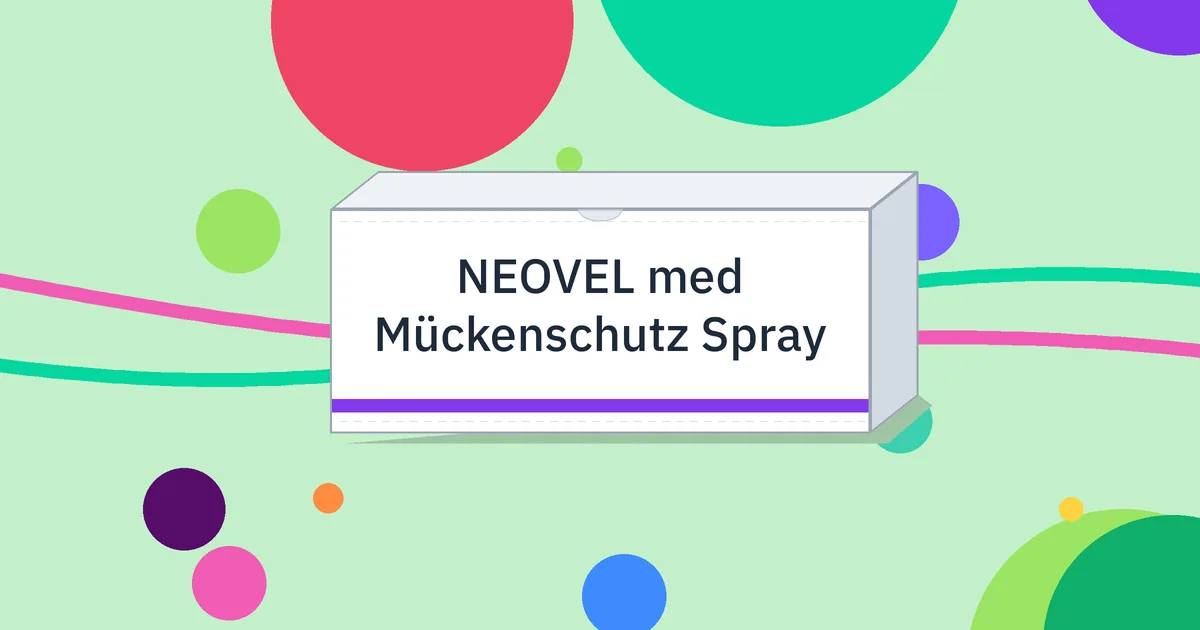 Symbolbild: Packung mit der Aufschrift NEOVEL med Mückenschutz Spray (PZN 15868968) – Verfügbarkeit und Bezug in Apotheken in Frankfurt am Main