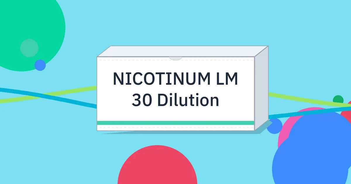 Symbolbild: Packung mit der Aufschrift NICOTINUM LM 30 Dilution (PZN 12969309) – Verfügbarkeit und Bezug in Apotheken in Frankfurt am Main