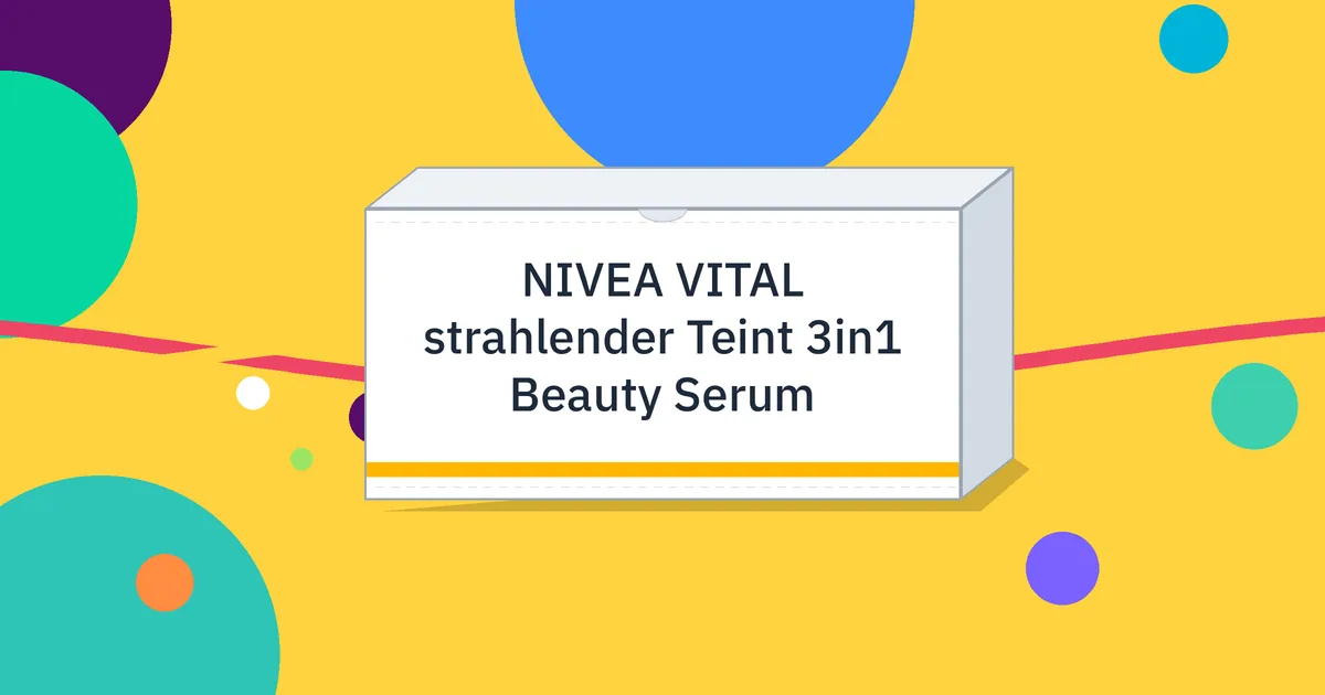 Symbolbild: Packung mit der Aufschrift NIVEA VITAL strahlender Teint 3in1 Beauty Serum (PZN 16603634) – Verfügbarkeit und Bezug in Apotheken in Frankfurt am Main