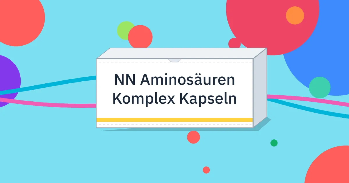 Symbolbild: Packung mit der Aufschrift NN Aminosäuren Komplex Kapseln (PZN 15321313) – Verfügbarkeit und Bezug in Apotheken in Frankfurt am Main