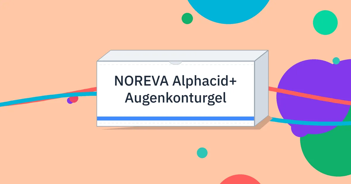 Symbolbild: Packung mit der Aufschrift NOREVA Alphacid+ Augenkonturgel (PZN 19798845) – Verfügbarkeit und Bezug in Apotheken in Frankfurt am Main