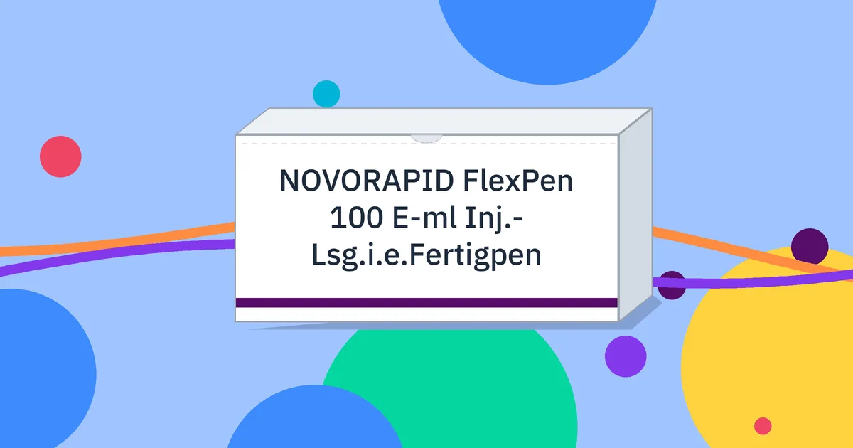 Symbolbild: Packung mit der Aufschrift NOVORAPID FlexPen 100 E-ml Inj.-Lsg.i.e.Fertigpen (PZN 00820915) – Verfügbarkeit und Bezug in Apotheken in Frankfurt am Main