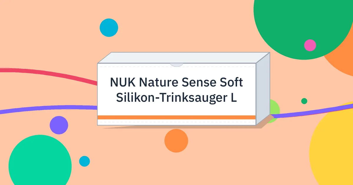 Symbolbild: Packung mit der Aufschrift NUK Nature Sense Soft Silikon-Trinksauger L (PZN 16564897) – Verfügbarkeit und Bezug in Apotheken in Frankfurt am Main