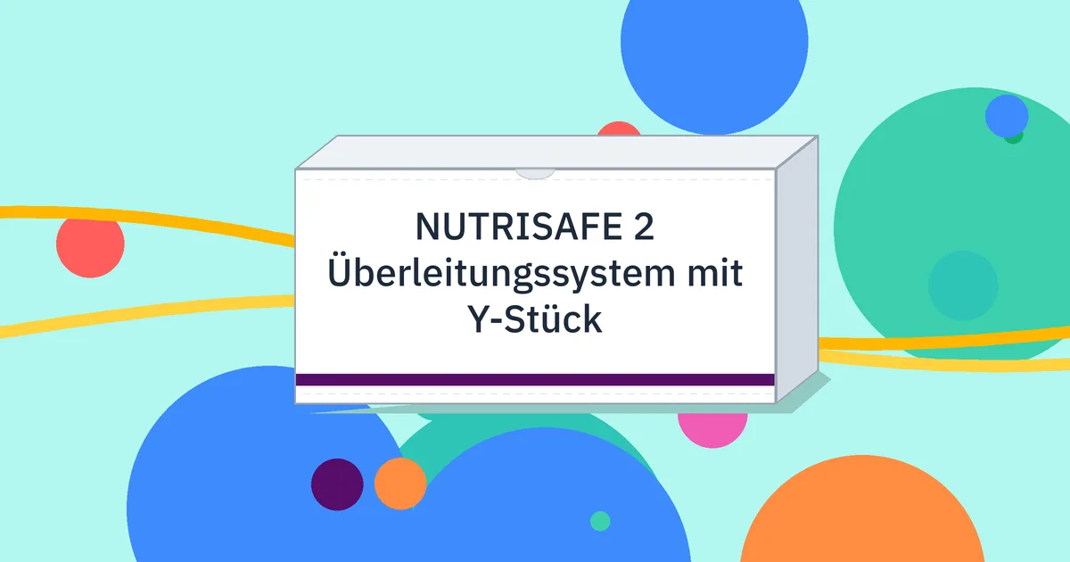 Symbolbild: Packung mit der Aufschrift NUTRISAFE 2 Überleitungssystem mit Y-Stück (PZN 09918171) – Verfügbarkeit und Bezug in Apotheken in Frankfurt am Main