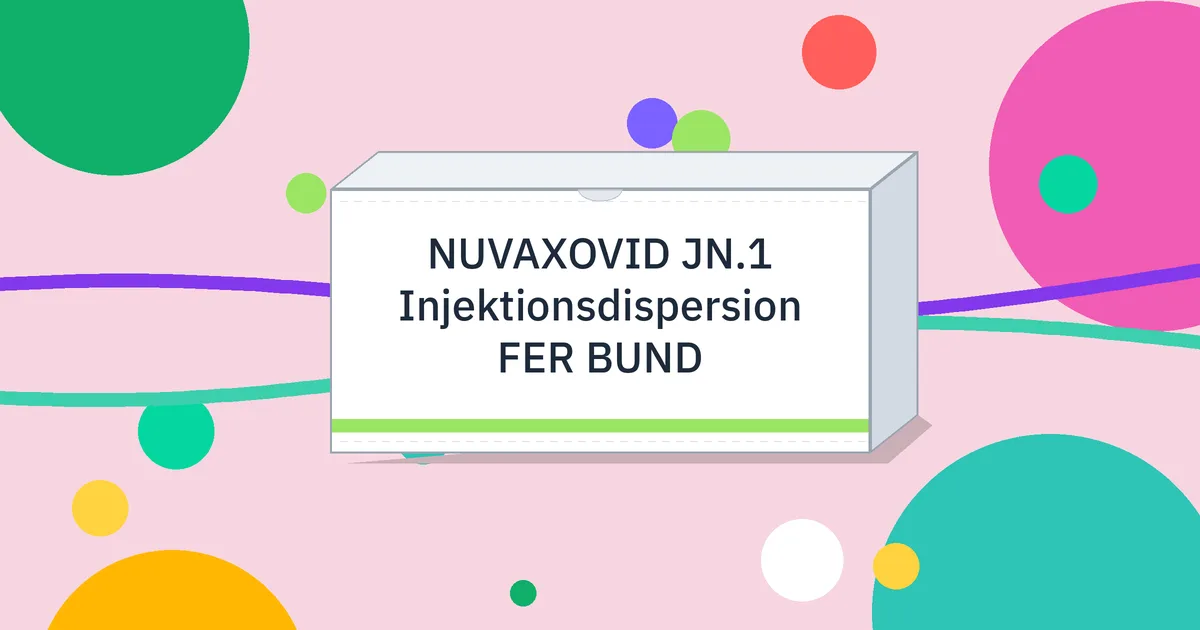 Symbolbild: Packung mit der Aufschrift NUVAXOVID JN.1 Injektionsdispersion FER BUND (PZN 20084393) – Verfügbarkeit und Bezug in Apotheken in Frankfurt am Main