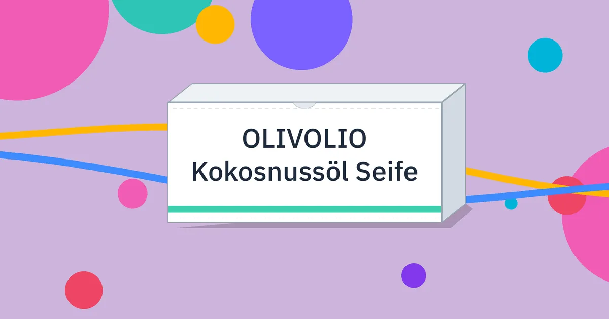 Symbolbild: Packung mit der Aufschrift OLIVOLIO Kokosnussöl Seife (PZN 17910841) – Verfügbarkeit und Bezug in Apotheken in Frankfurt am Main